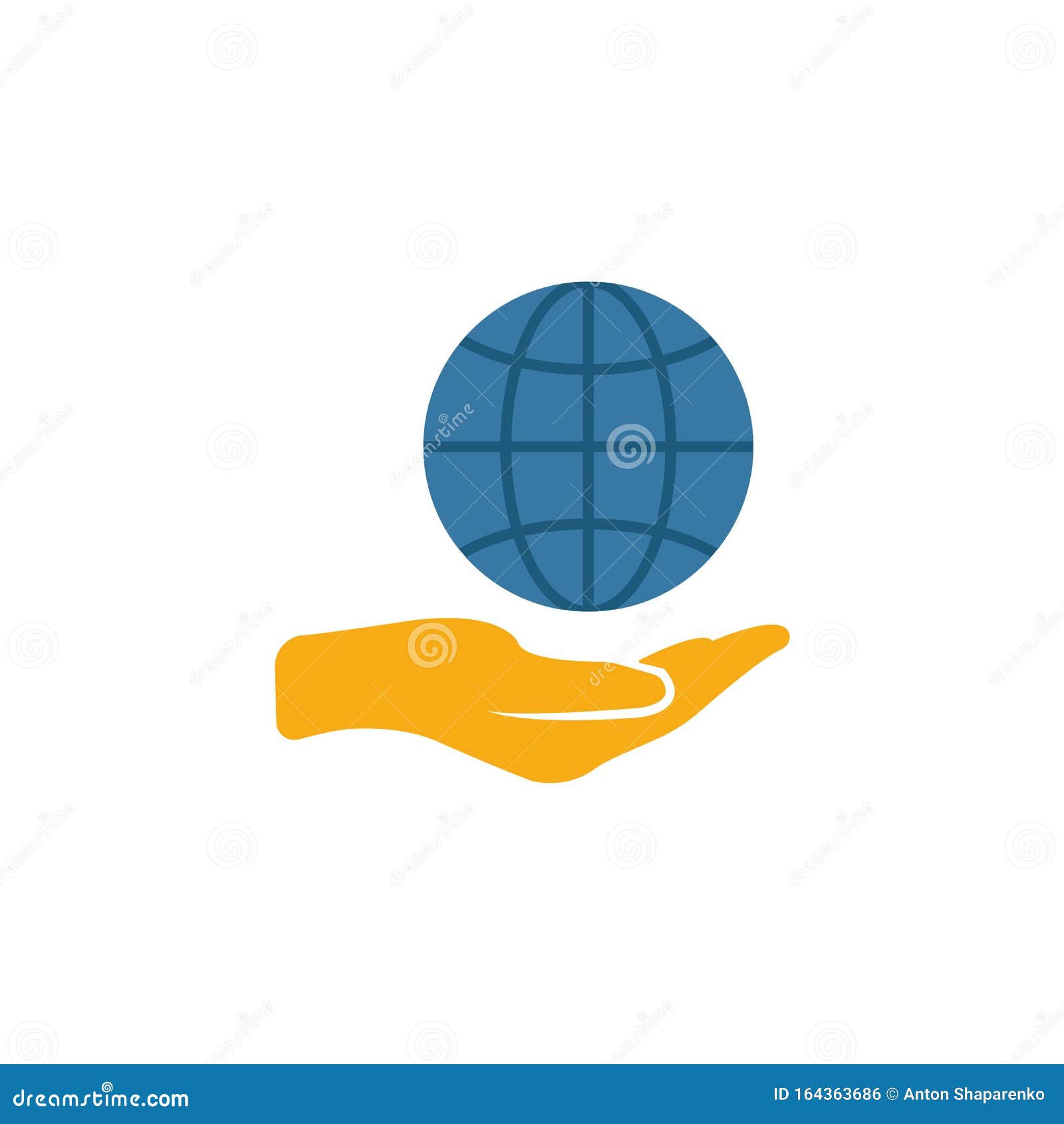 Earth Saving Icon. Simple Flat Element from Power and Energy Collection ...