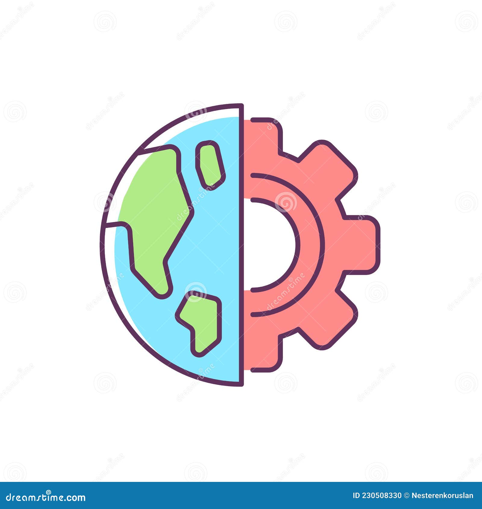 Earth Science RGB Color Icon Stock Vector - Illustration of education ...