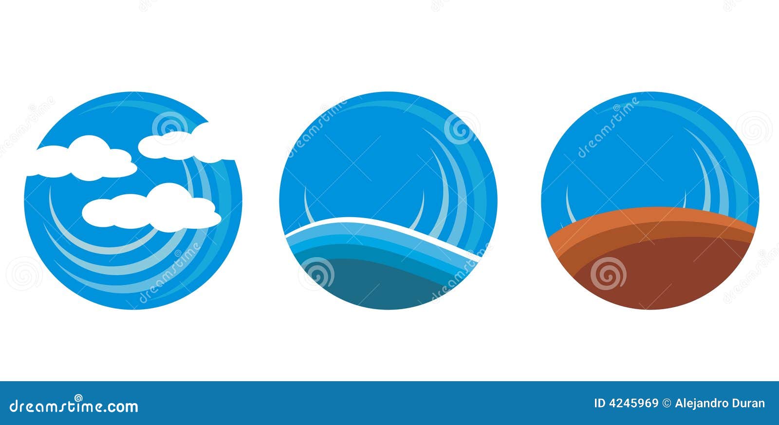 Earth sea and land stock vector. Illustration of round - 4245969