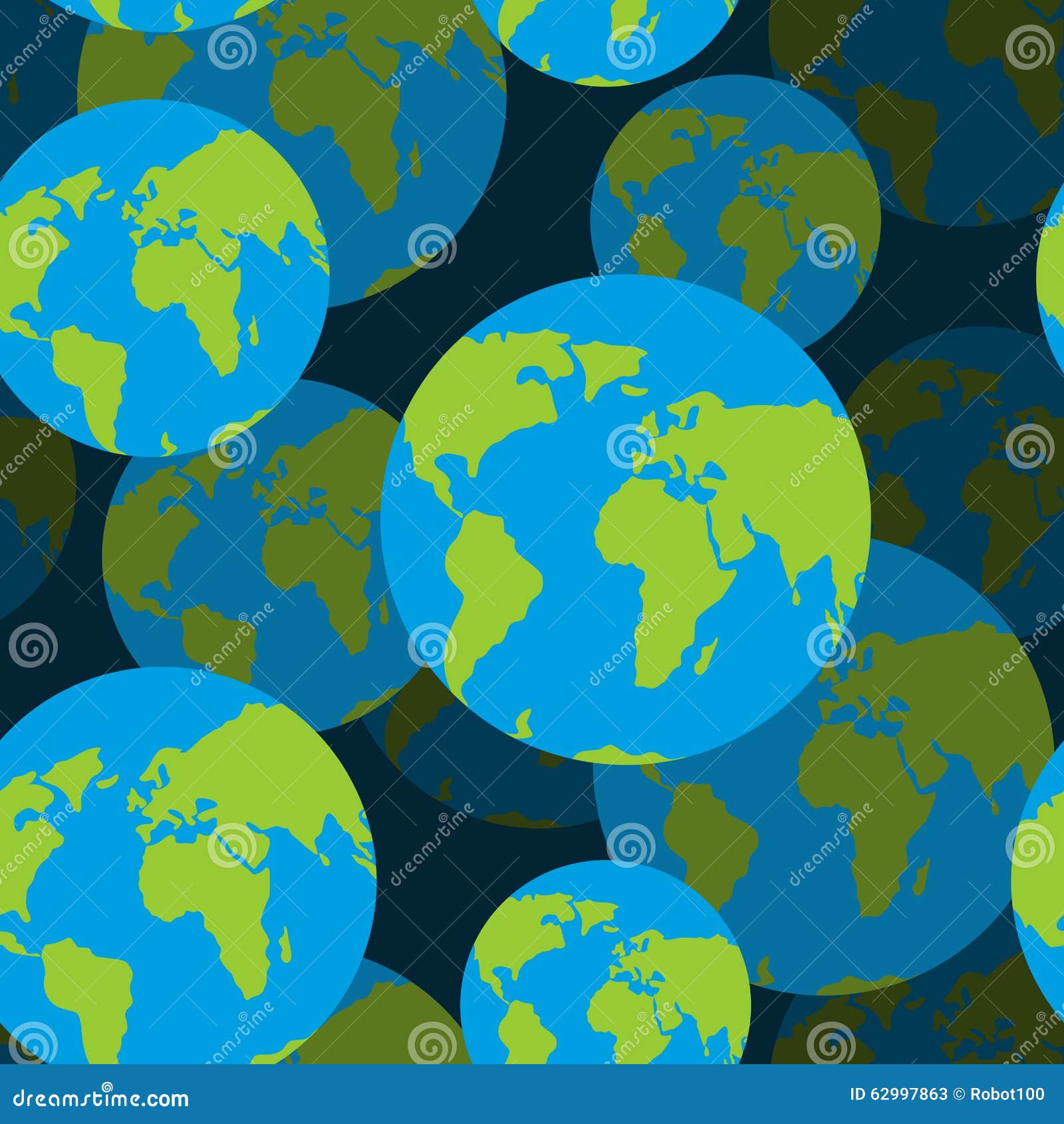 Earth Seamless Pattern 3d Background Sign Globe Texture Stock ...