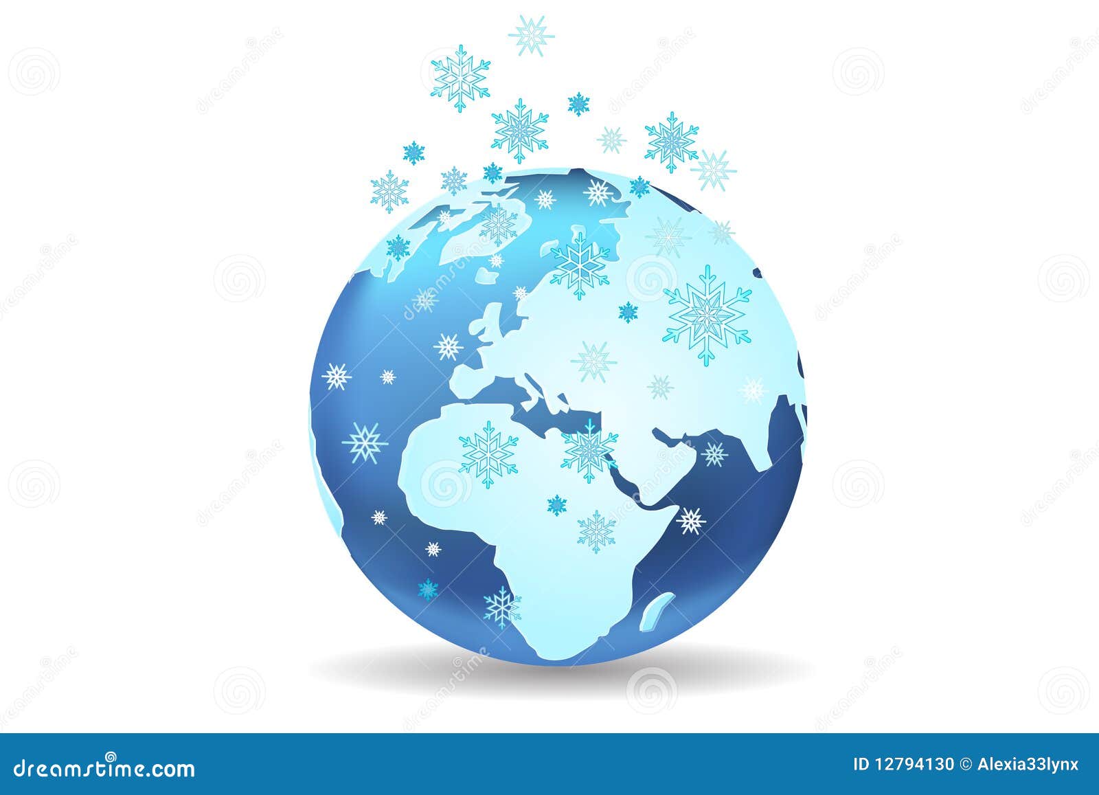 Earth season winter stock vector. Illustration of earth - 12794130