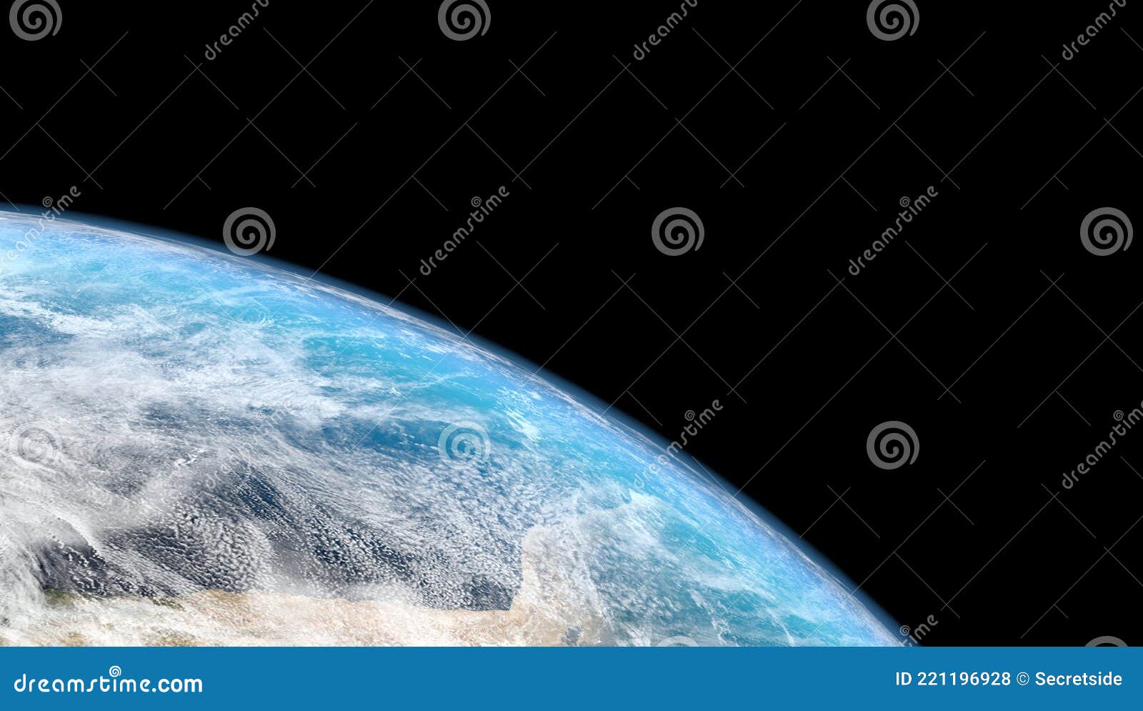 Earth Seen From The Sky. Transition Day - Night. Galaxy In The ...