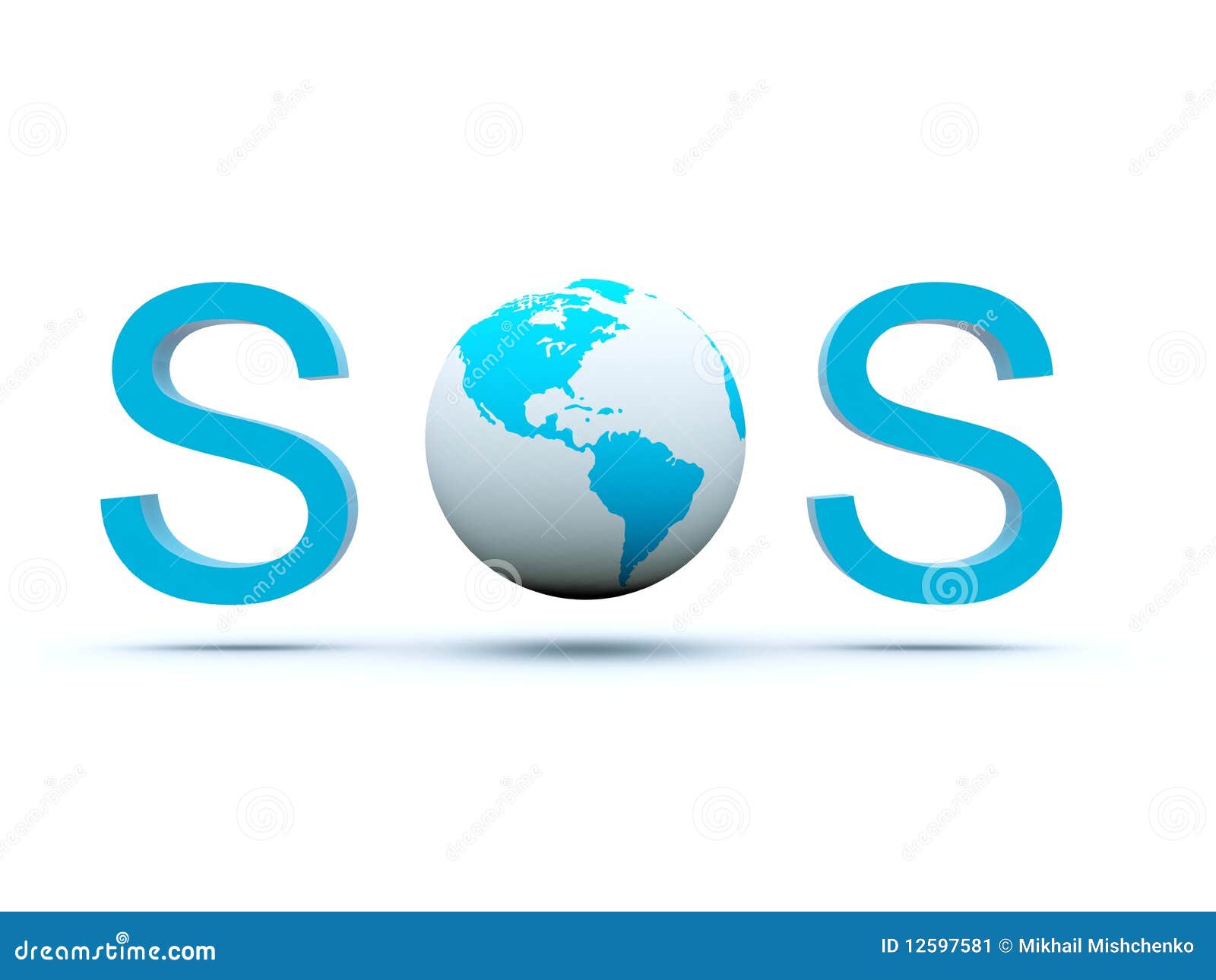 Earth send a SOS stock illustration. Illustration of international ...