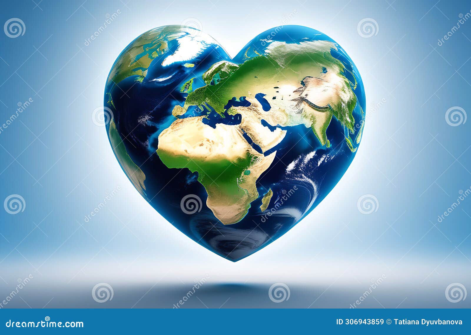 Earth in the Shape of a Heart, Ecology and Environment. Earth Day Stock ...