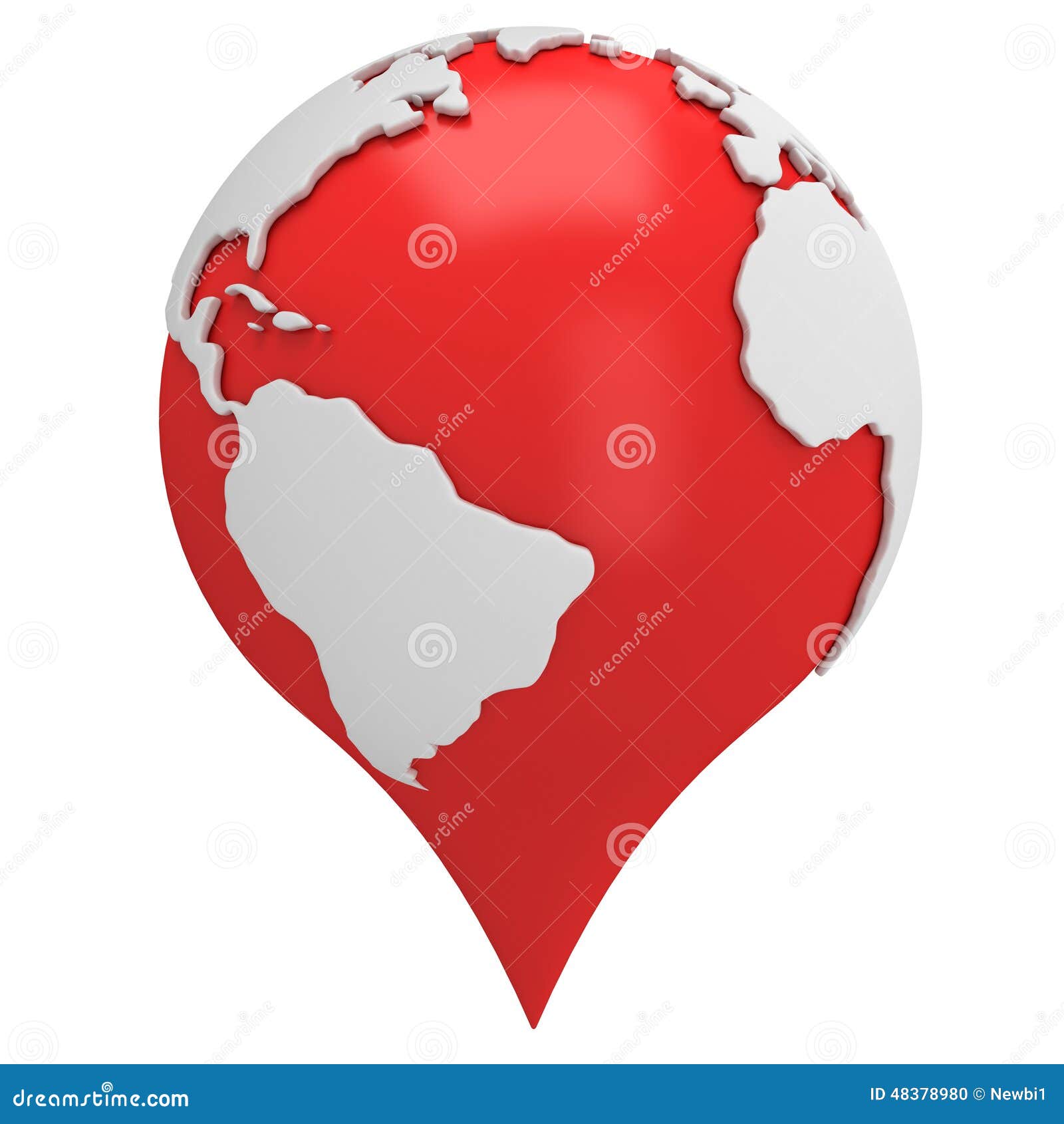 Earth shaped map pointer stock illustration. Illustration of round ...