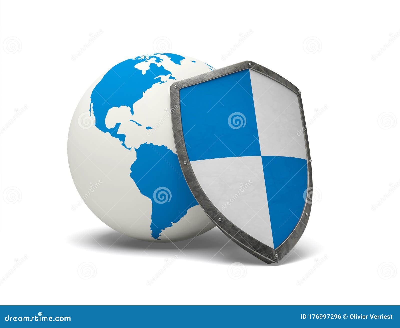 Earth Shield Protect System Ecology Climate Planet Stock Illustration ...