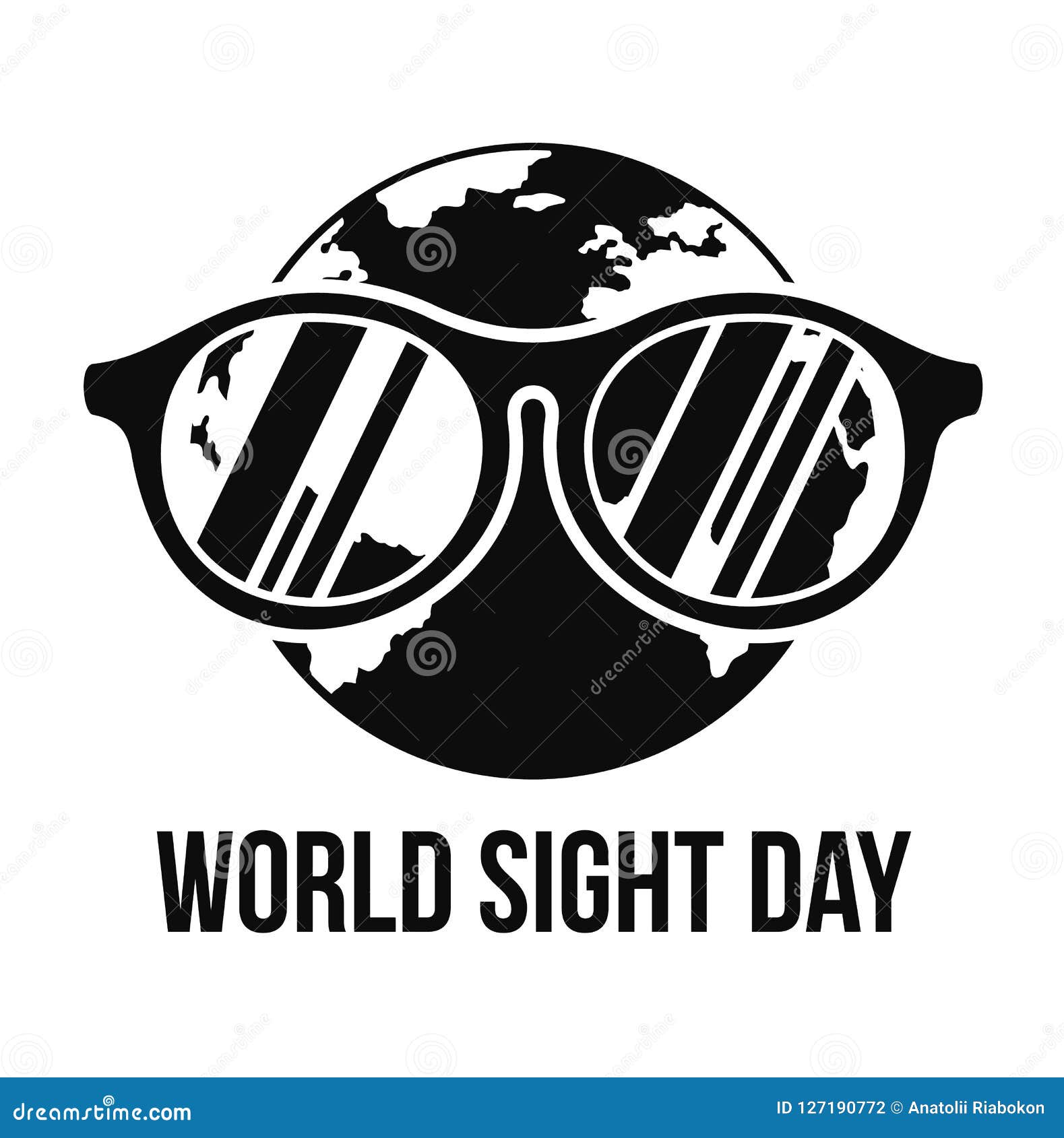 Earth Sight Day Concept Background, Simple Style Stock Illustration ...