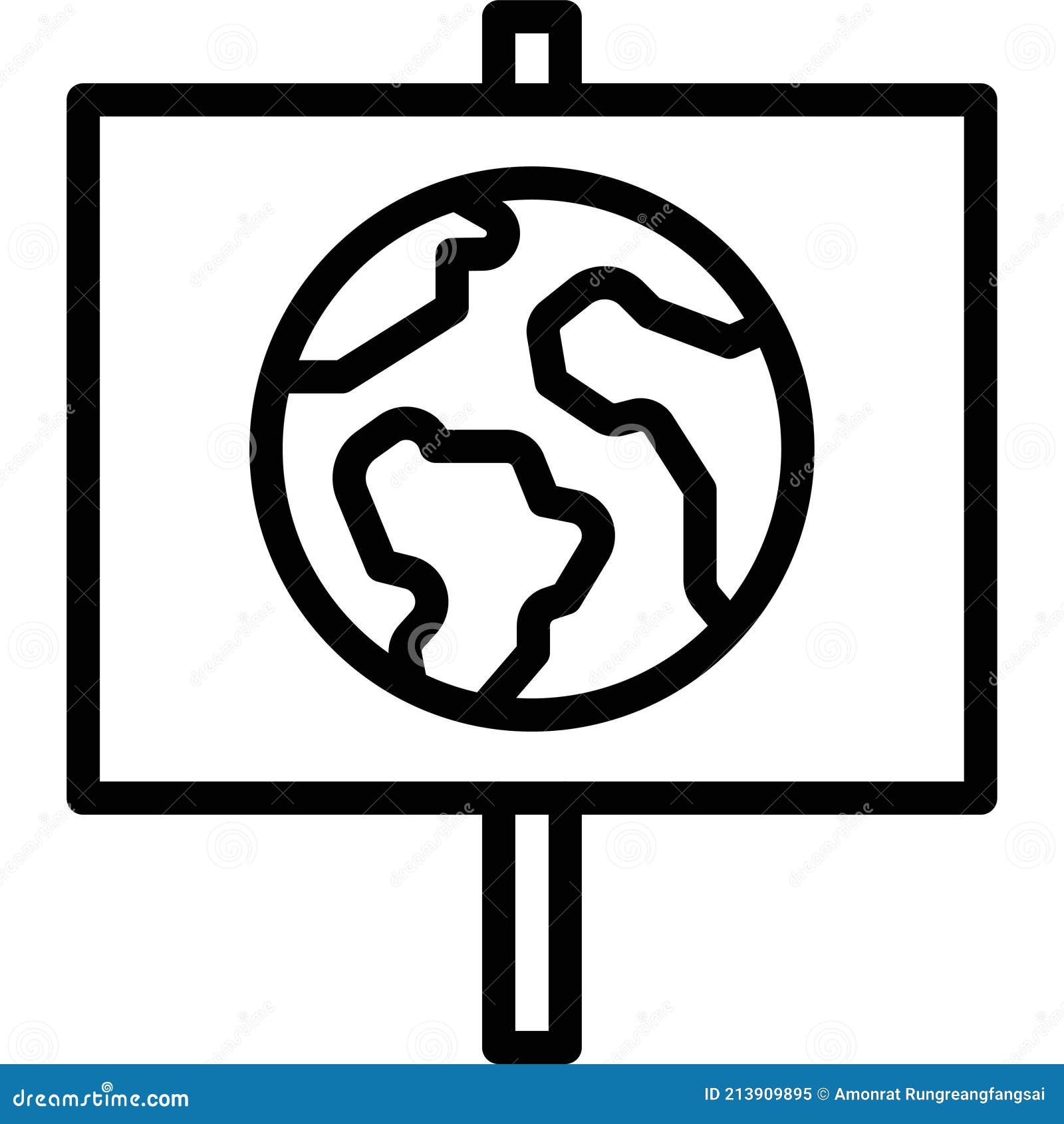 Earth Sign Icon, Earth Day Related Vector Stock Vector - Illustration ...