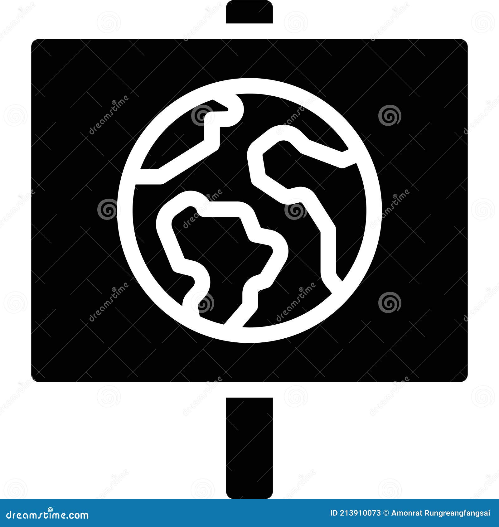 Earth Sign Icon, Earth Day Related Vector Stock Vector - Illustration ...