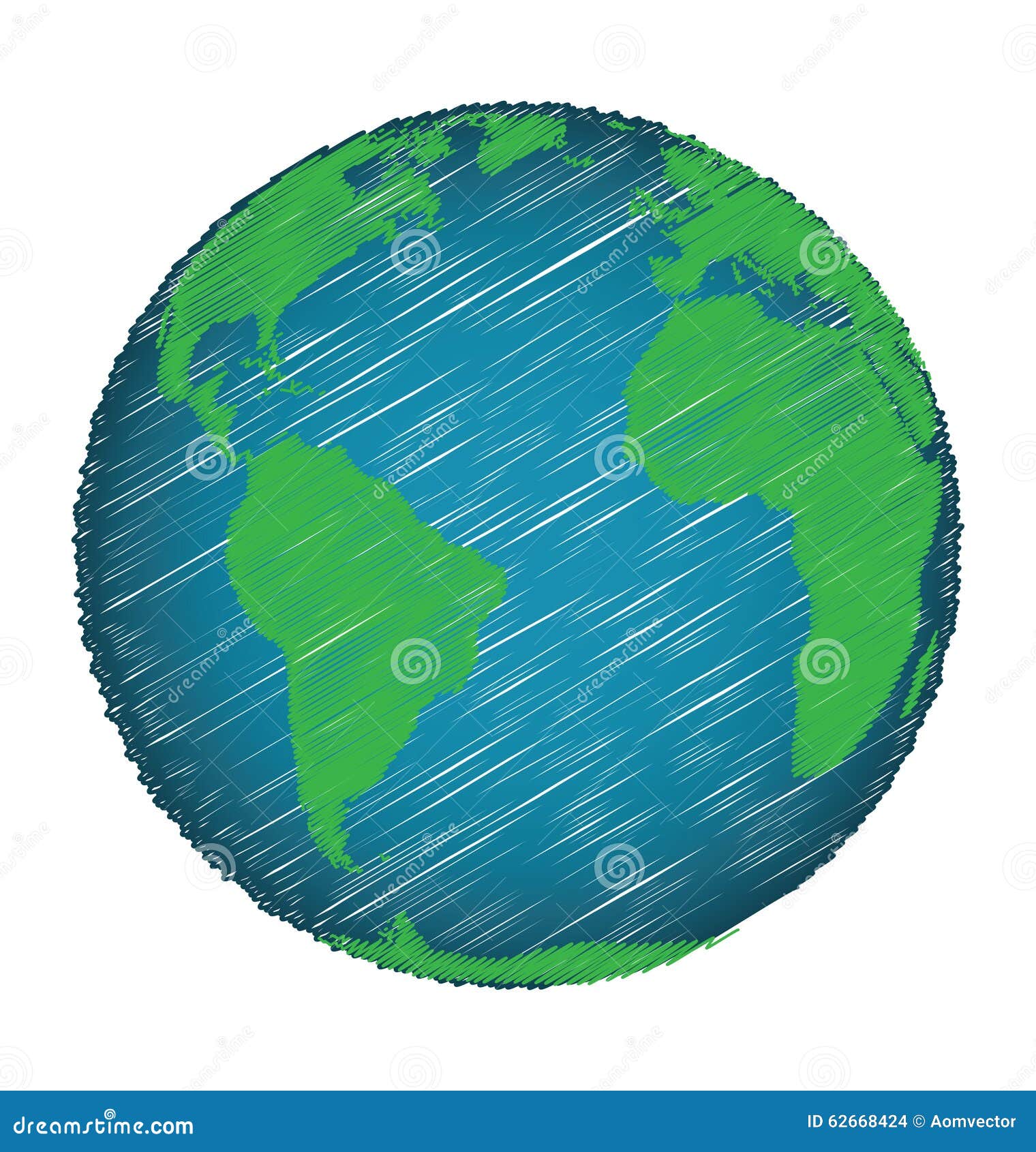 Earth Sketch Doodle Drawings Vector Illustration | CartoonDealer.com ...