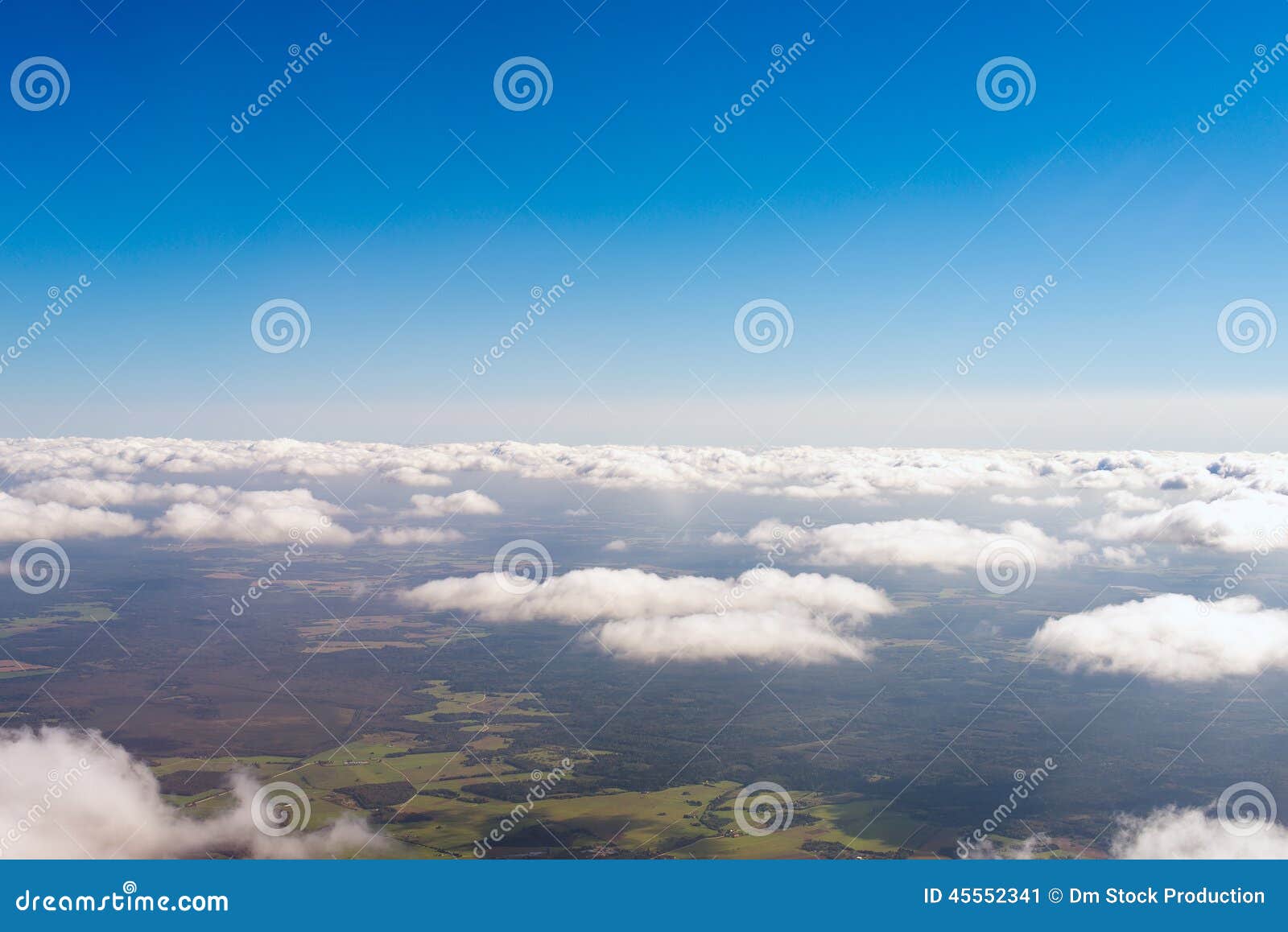 Earth and sky. stock image. Image of clear, flight, cloudy - 45552341