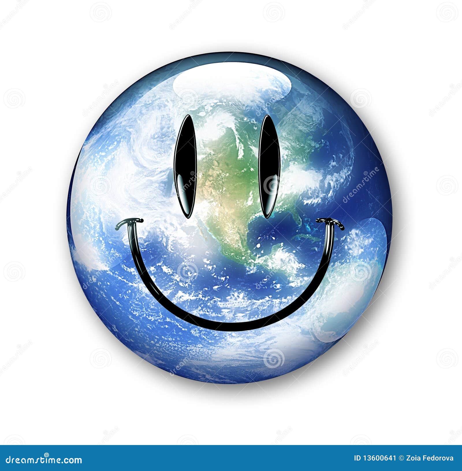 Earth smiley stock illustration. Image of sphere, smiling - 13600641