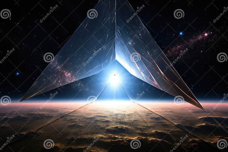 Earth from a Solar Sails Perspective Stock Image - Image of earth ...