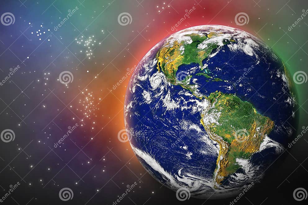 Earth in Space stock photo. Image of marble, sphere, wallpaper - 10397132