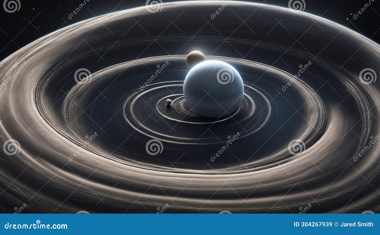 Earth in Space a Celestial View of Planets and Galaxy in Deep Space ...