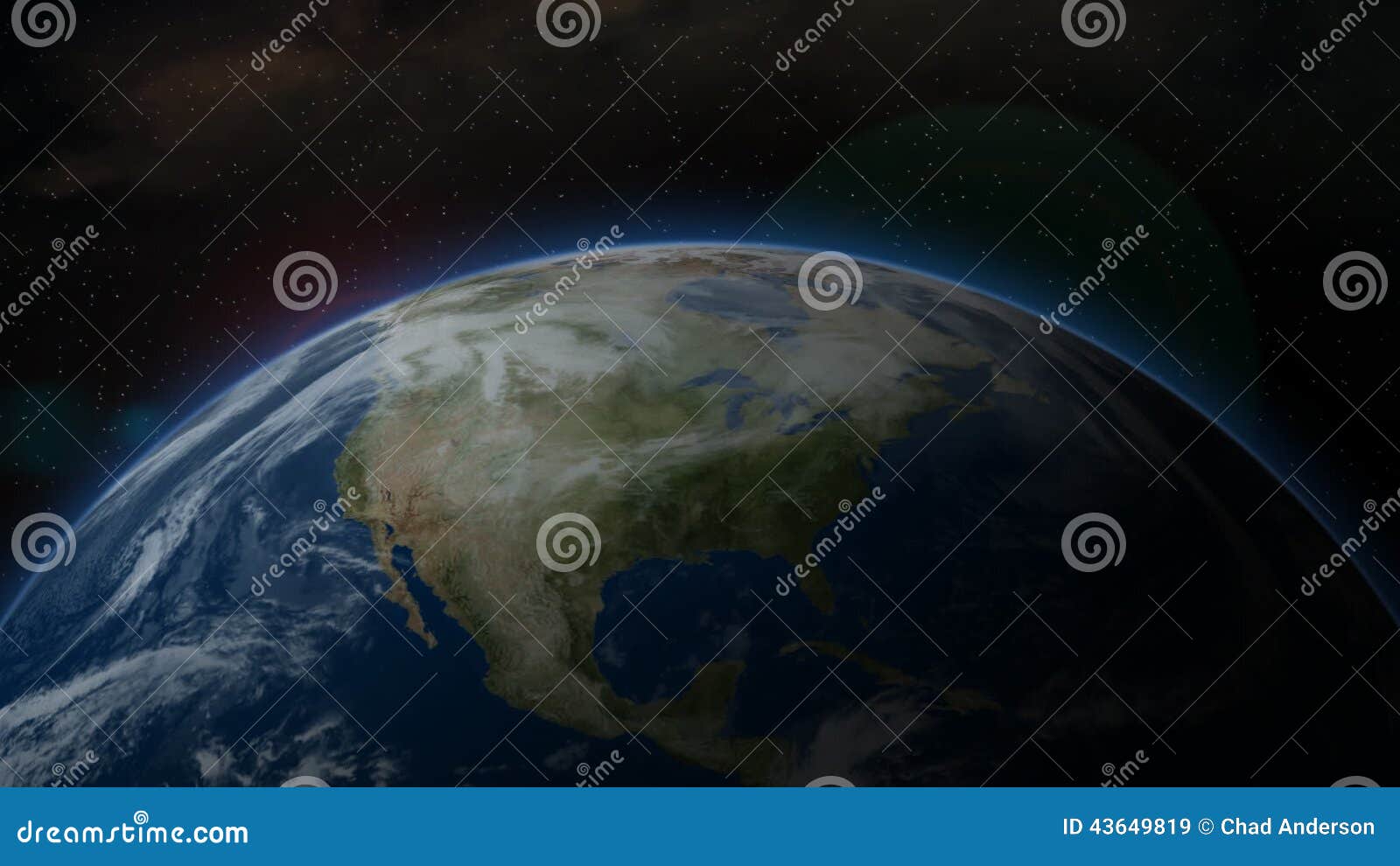 Earth from Space, North America - Animation Stock Video - Video of ...