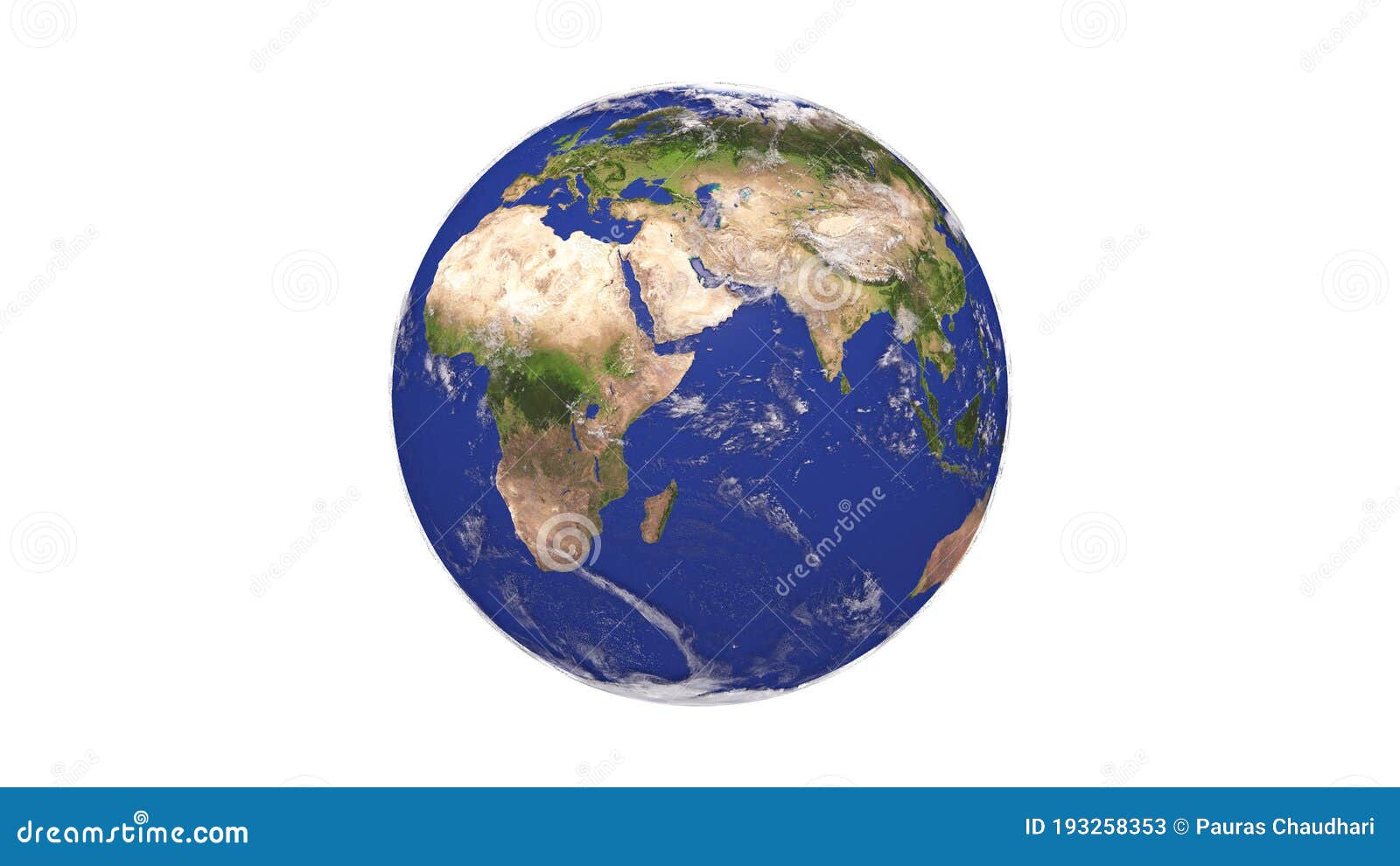 Earth Isolated on White Background Stock Illustration - Illustration of ...