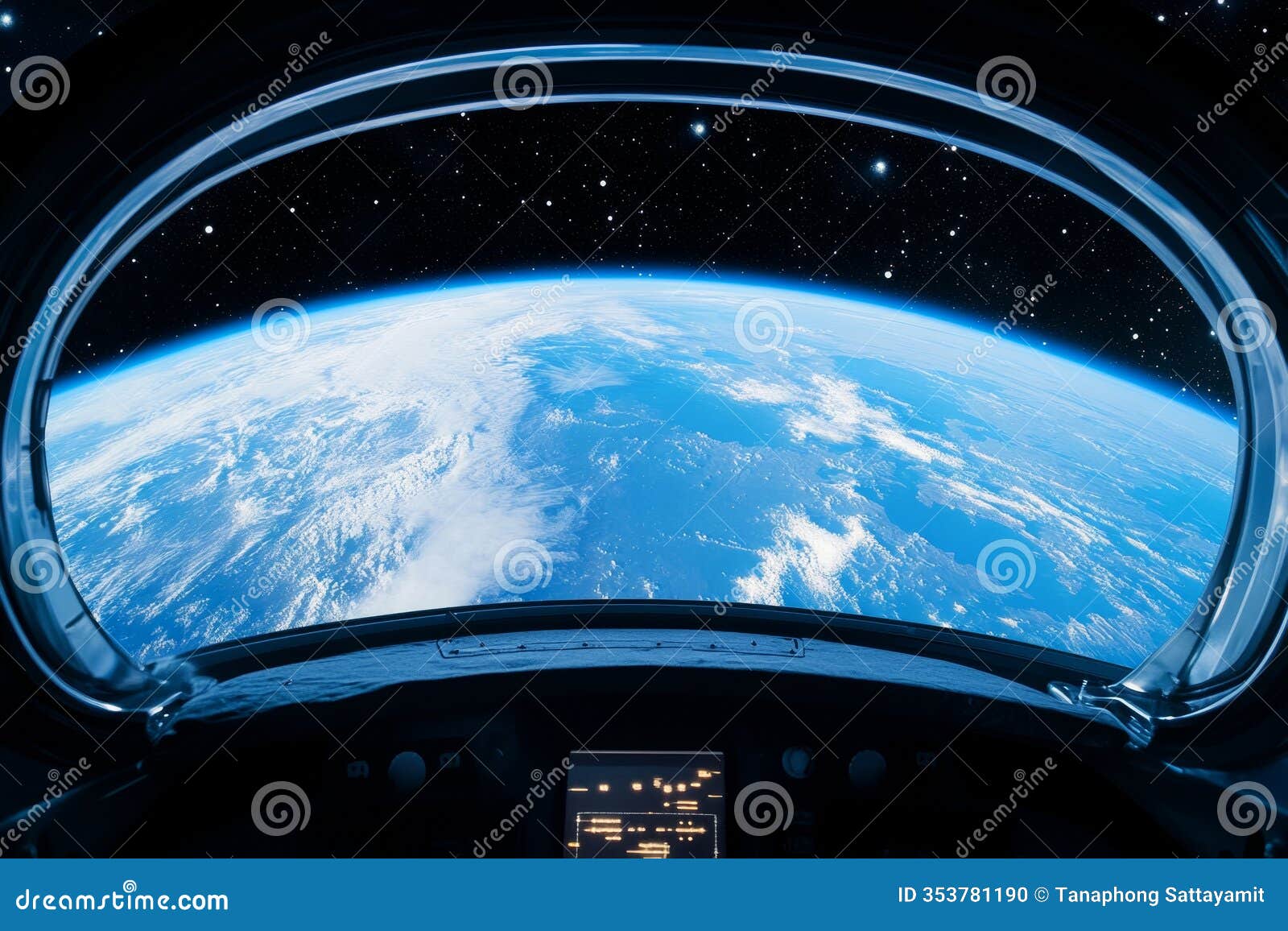 Earth from Spacecraft Window a Spaceships Window Frames a Breathtaking ...