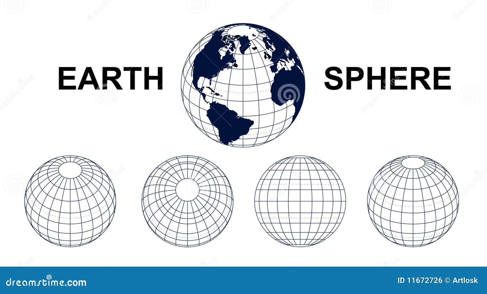 Earth Sphere stock vector. Illustration of sign, clip - 11672726