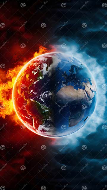Earth Split between Fire and Ice, Warmth and Cold, Destruction and ...