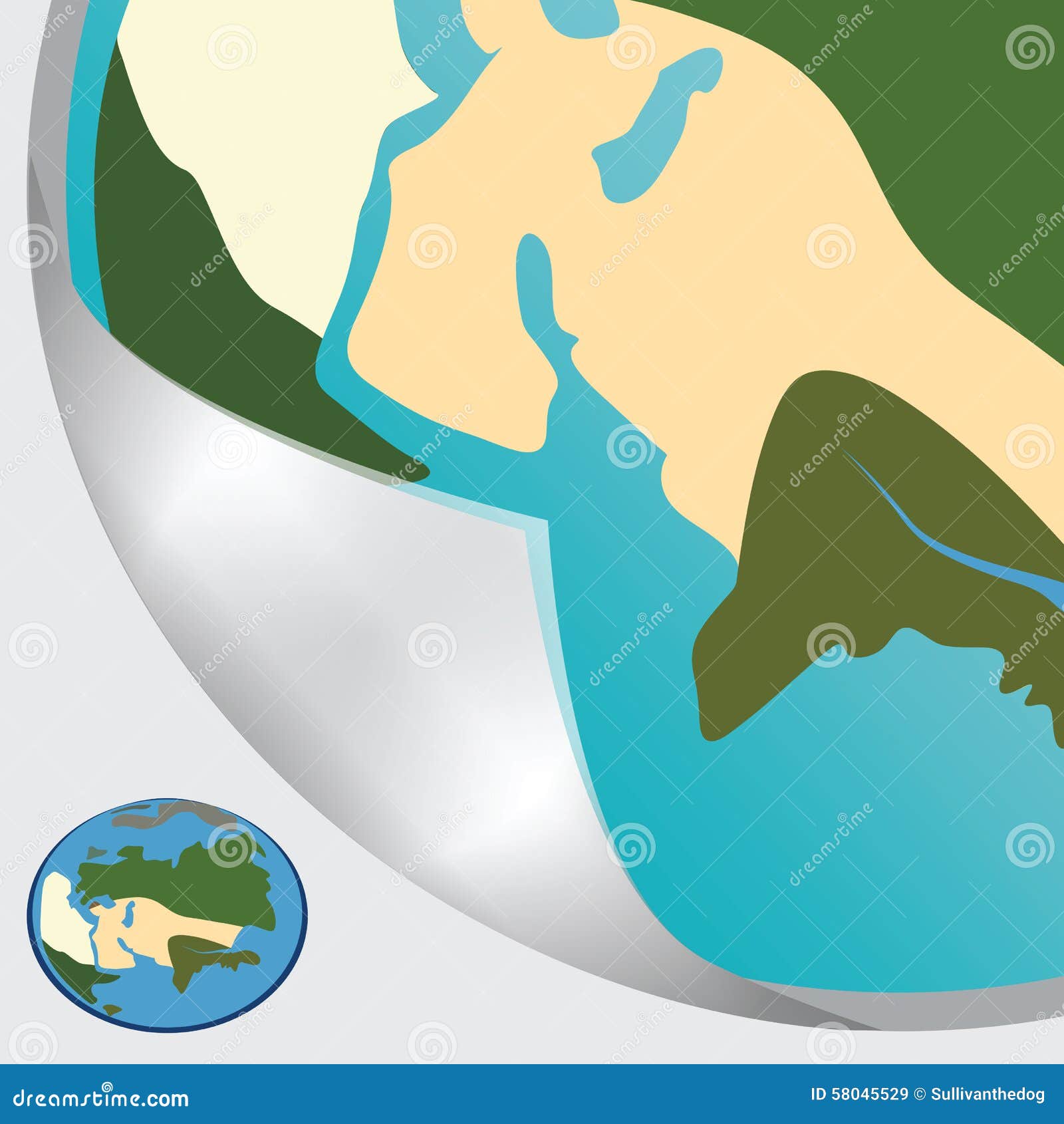 Earth sticker stock vector. Illustration of corner, peel - 58045529