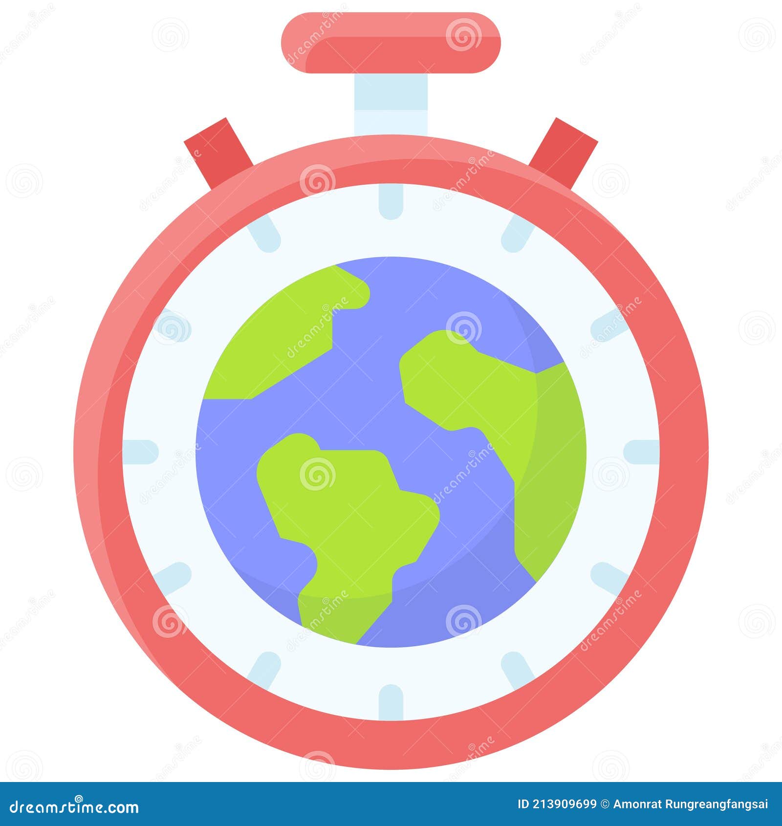 Earth Stopwatch Icon, Earth Day Related Vector Stock Vector ...