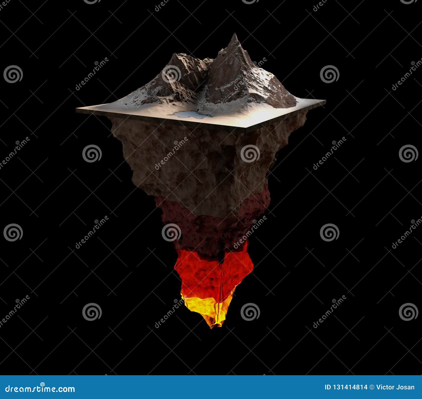 Earth Structure Explanation Chart Cartoon Vector | CartoonDealer.com ...