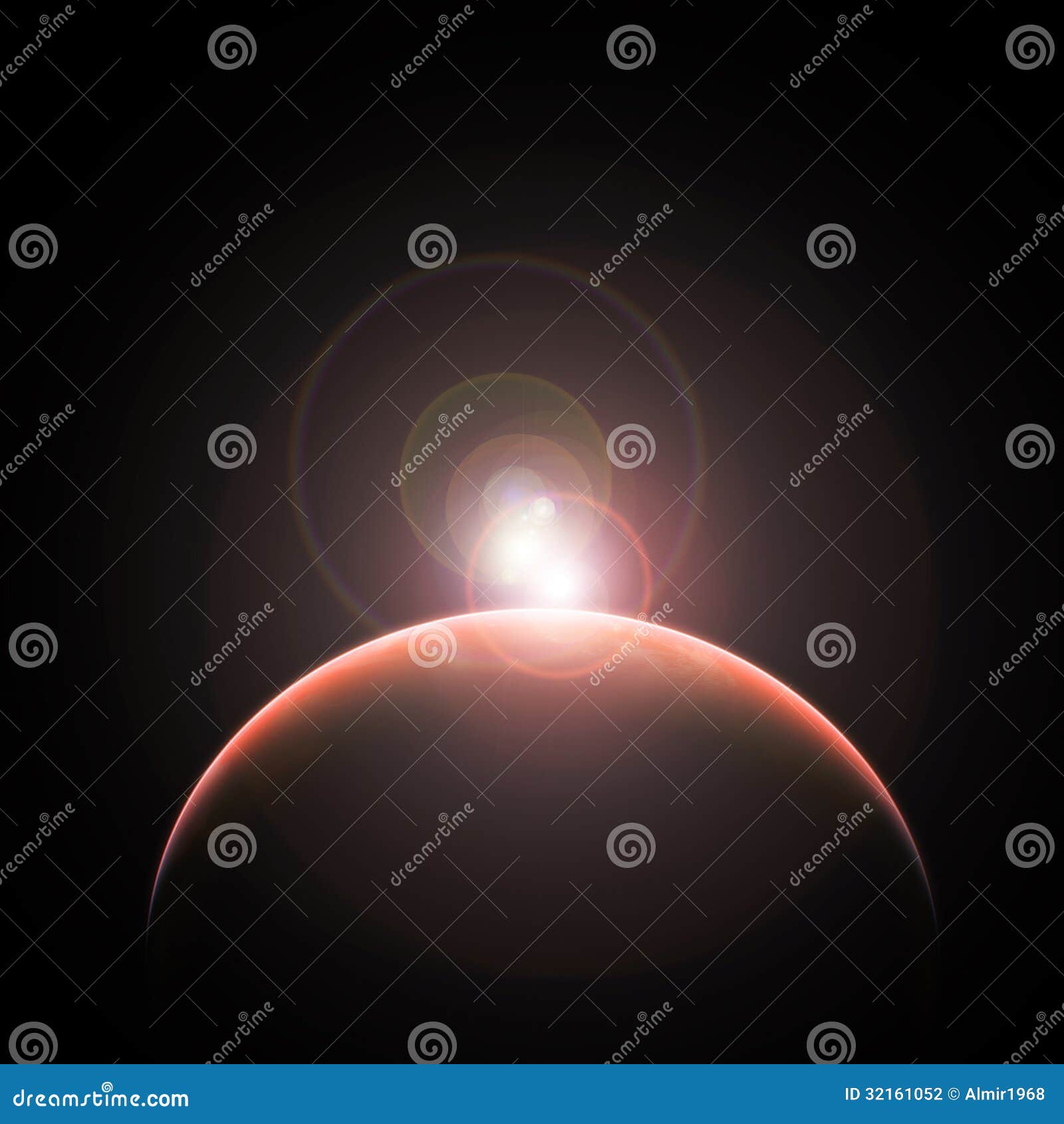 Earth and sun stock illustration. Illustration of astronomy - 32161052