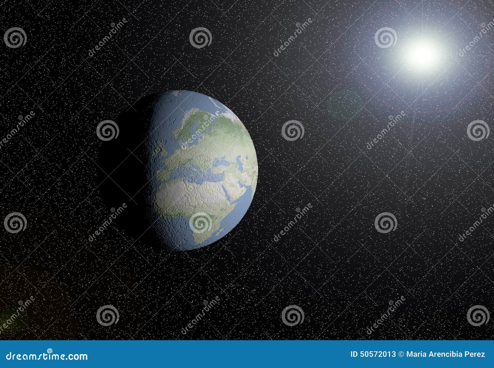 EARTH and SUN stock illustration. Illustration of globe - 50572013