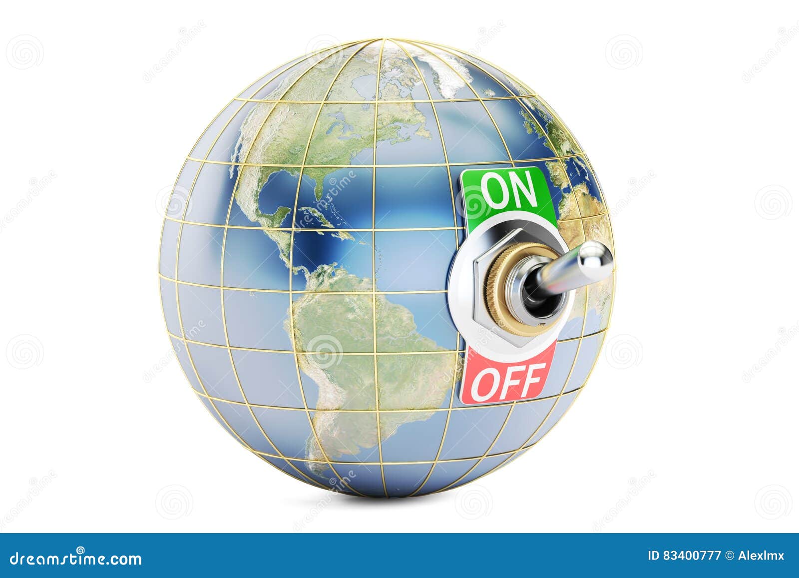Earth Switch Off 3d Rendering Stock Illustrations – 2 Earth Switch Off ...