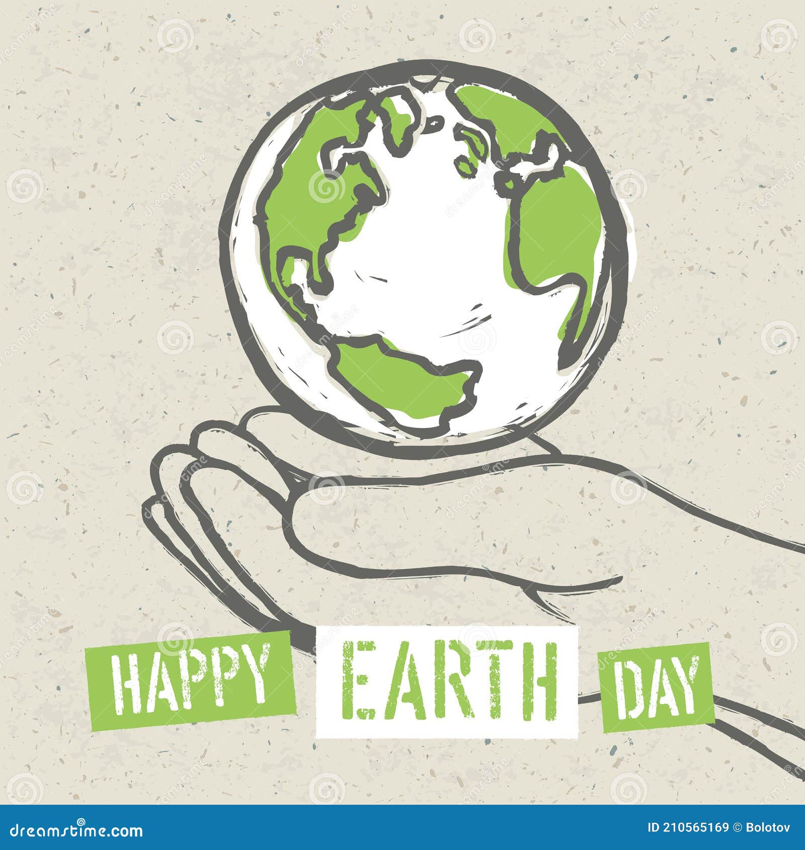 Earth Symbol in Hands. Vector Stock Vector - Illustration of gift ...