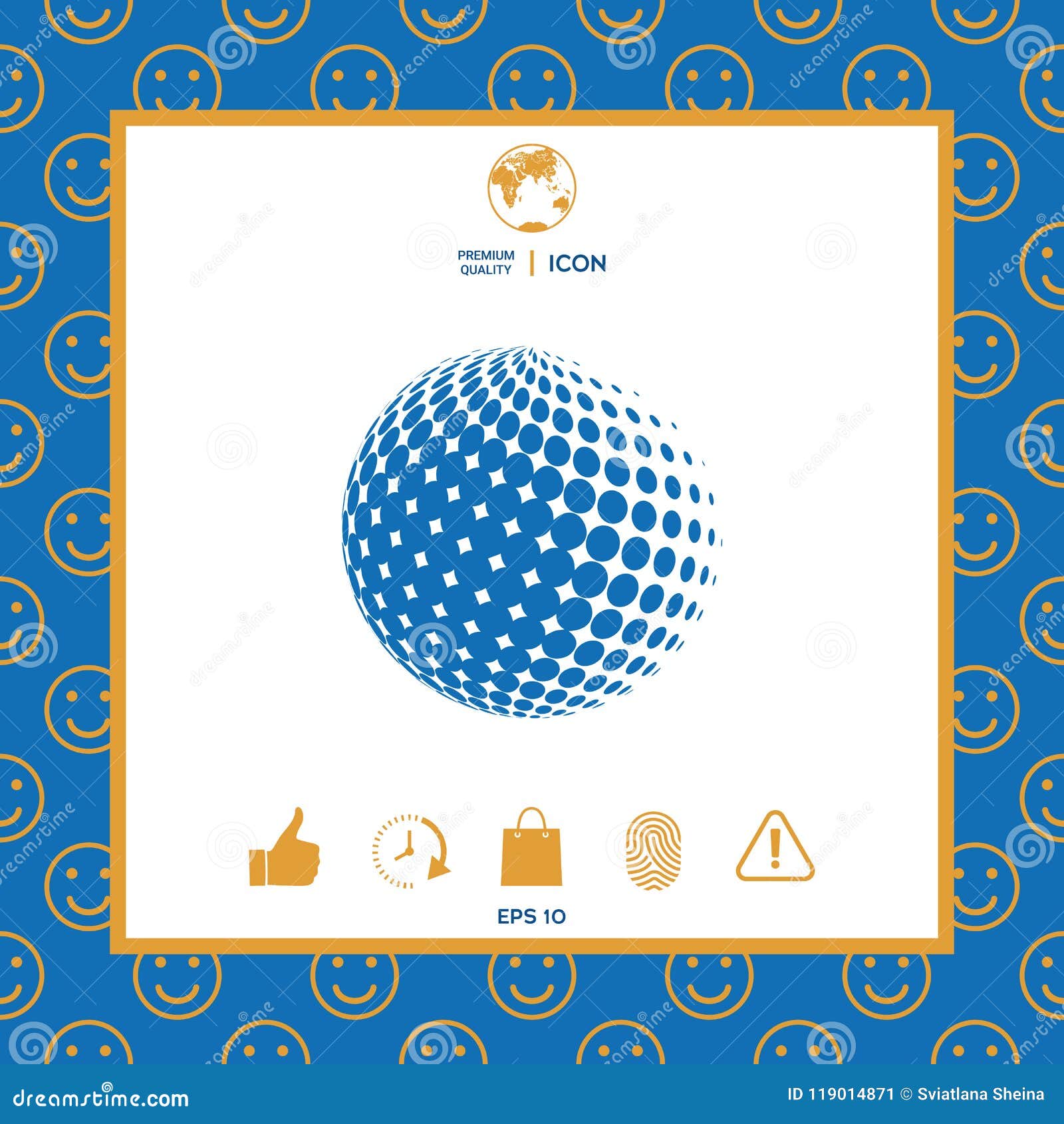 Earth symbol - Logo design stock vector. Illustration of globe - 119014871