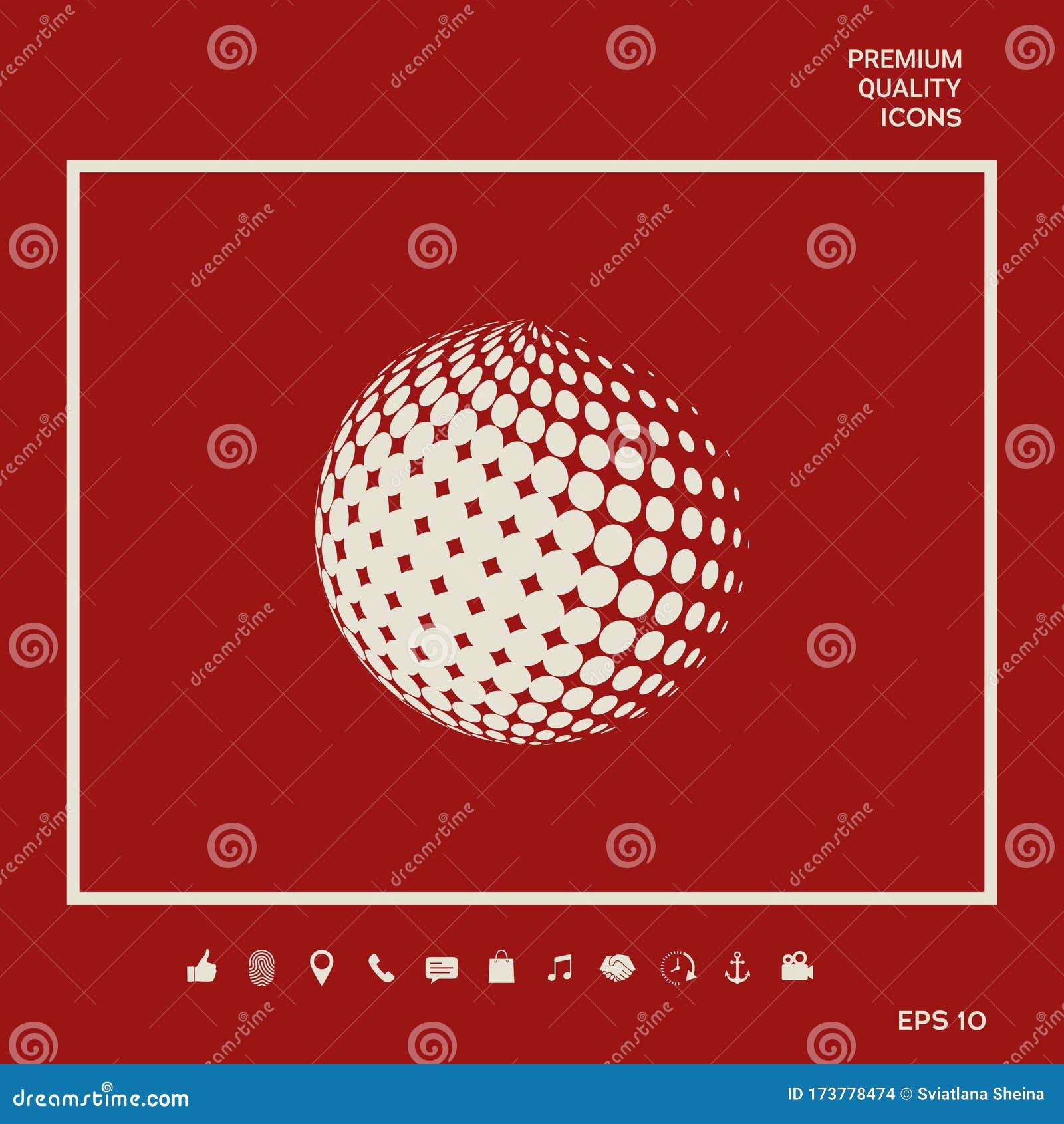 Earth Symbol - Logo. Graphic Elements for Your Design Stock Vector ...