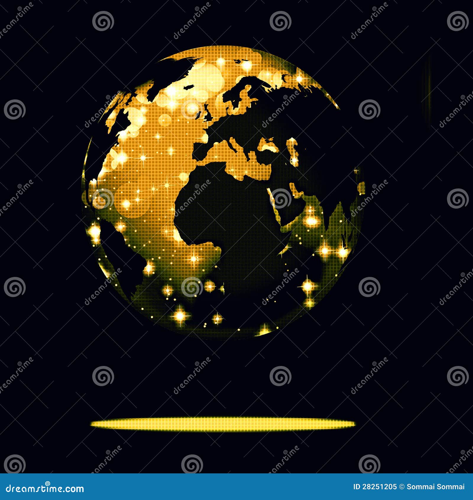 Earth Symbol of the New Year on Our Planet Stock Illustration ...
