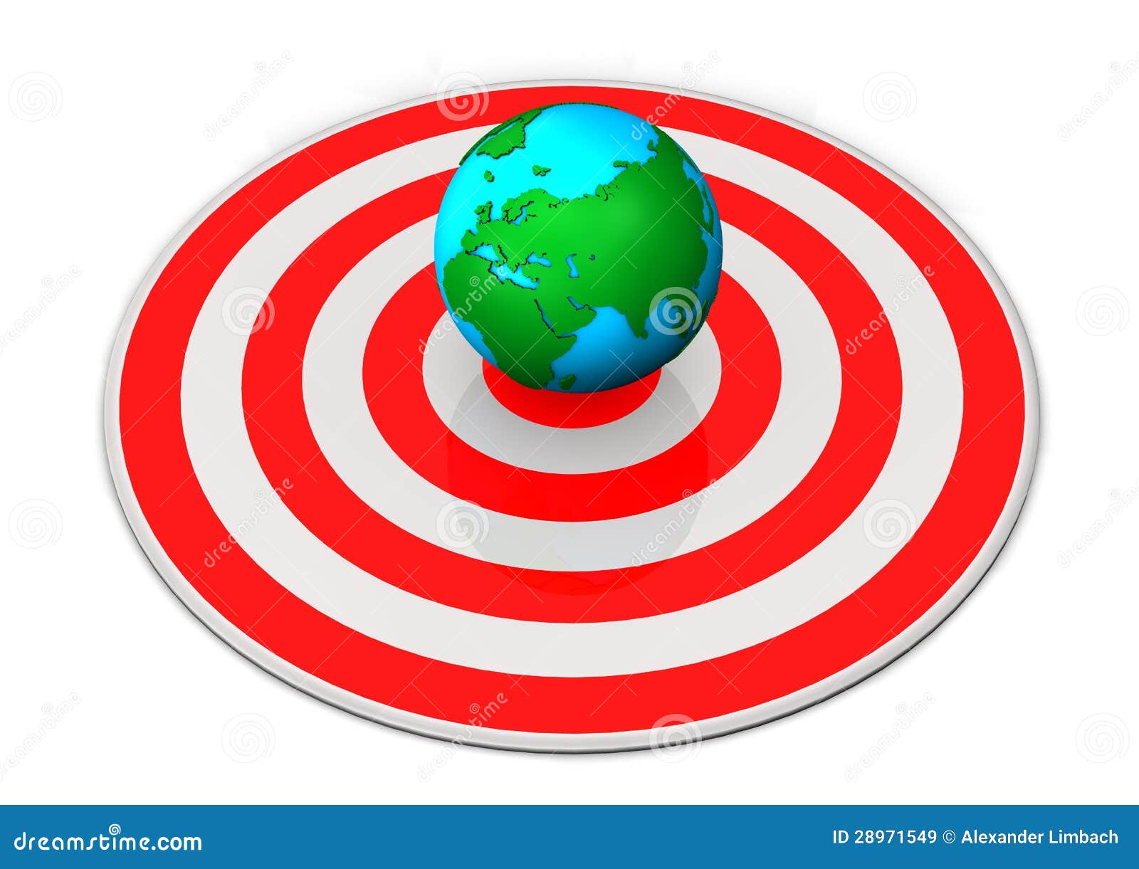 Earth Target stock illustration. Illustration of competition - 28971549