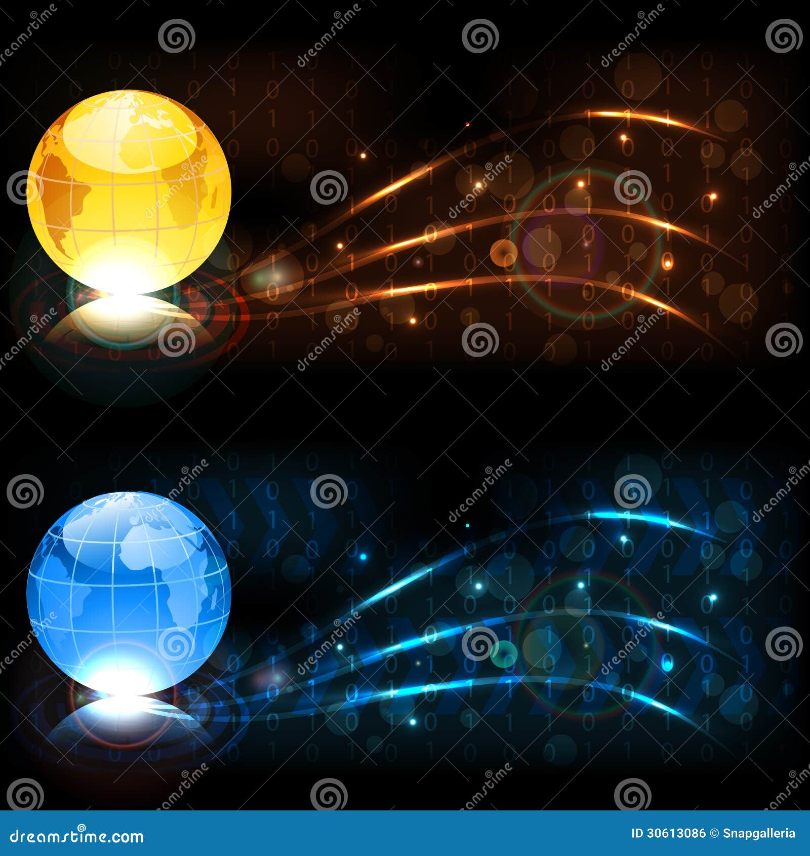 Earth on Technology Background Stock Vector - Illustration of abstract ...