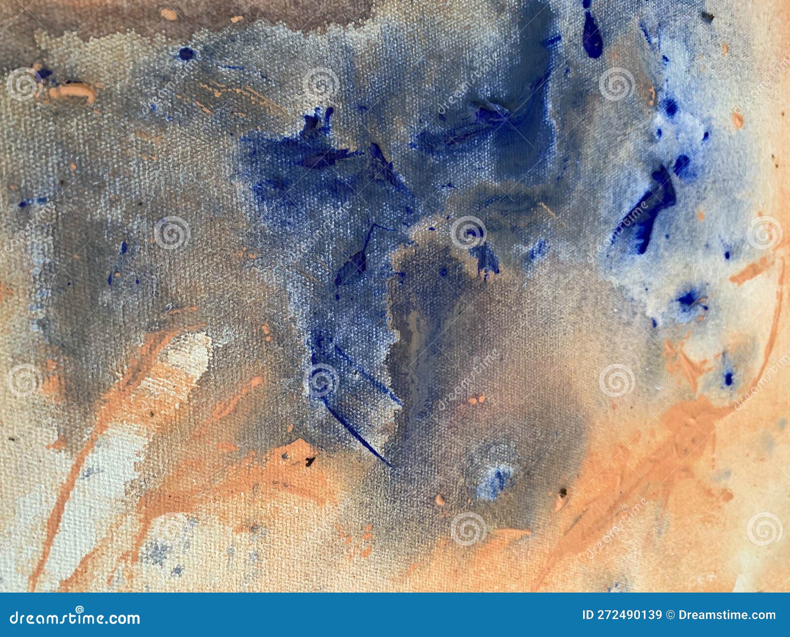 Earth Texture Form Acrylic Painting On Canvas Stock Image ...