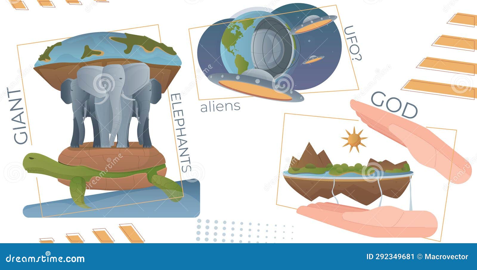 Theory Of Flat Earth. Flat Earth In Space With Sun And Moon Vs ...