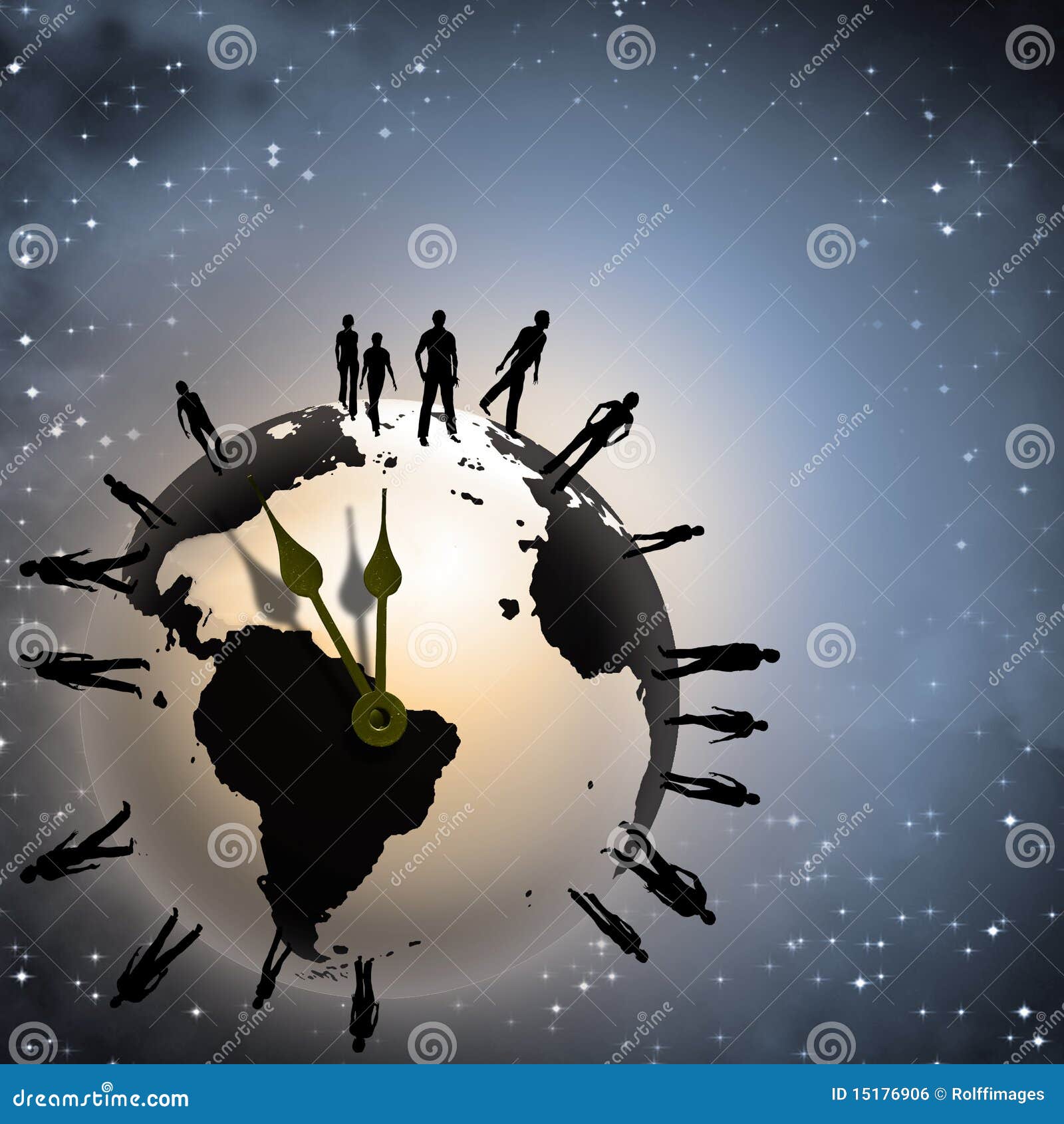 Earth time stock illustration. Illustration of planet - 15176906