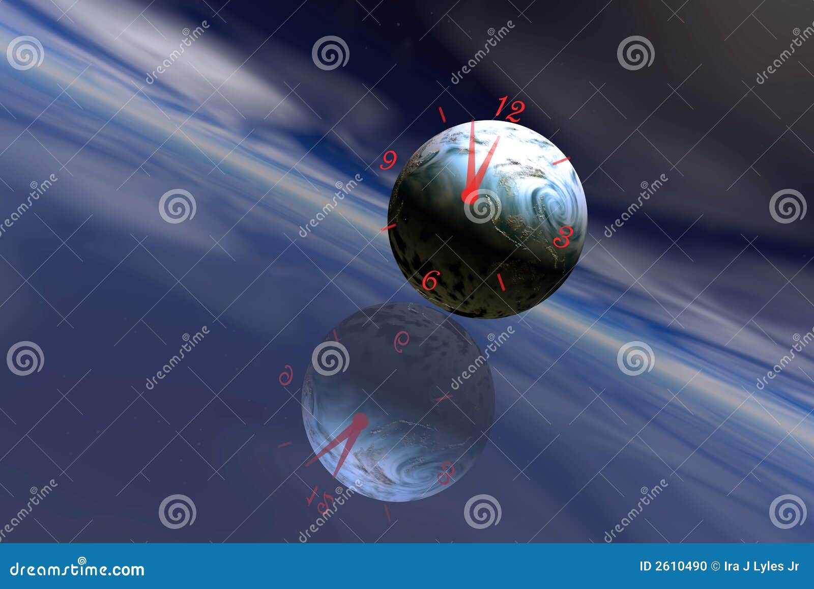 Earth Time stock illustration. Illustration of earth, horizon - 2610490