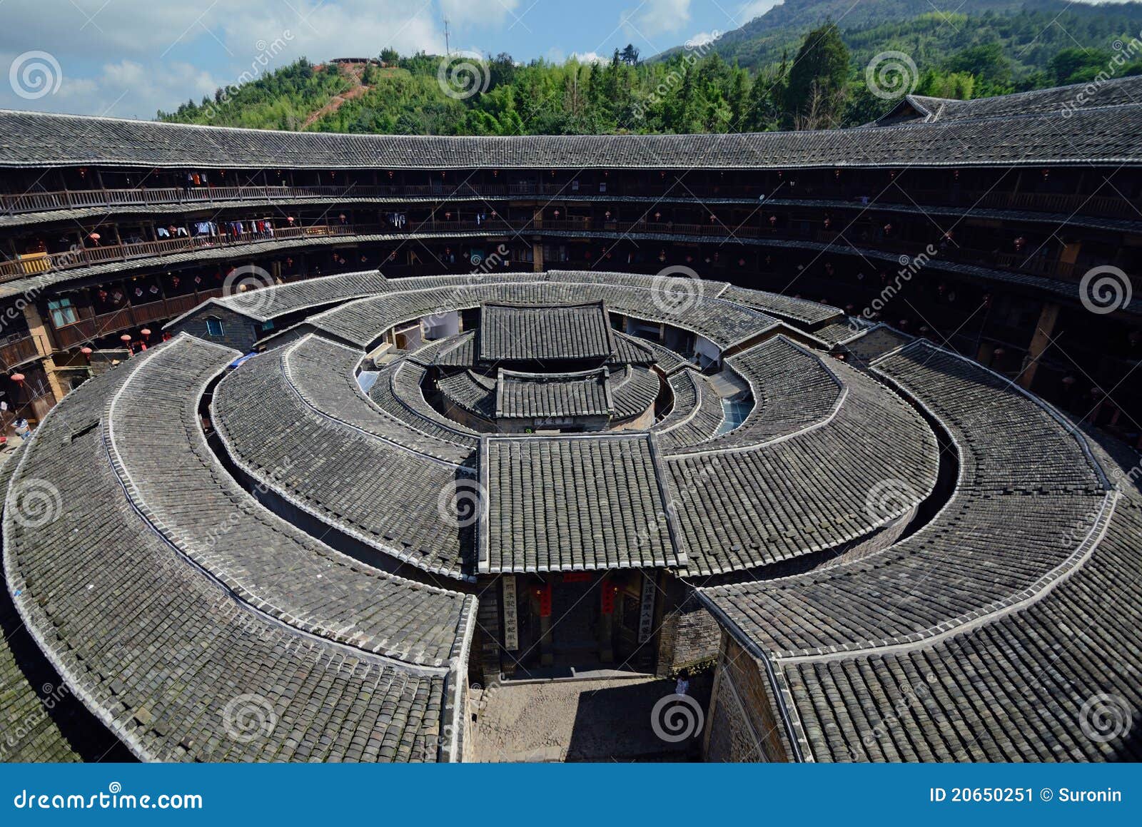 Earth Tower stock image. Image of dwelling, tiled, chengqilou - 20650251