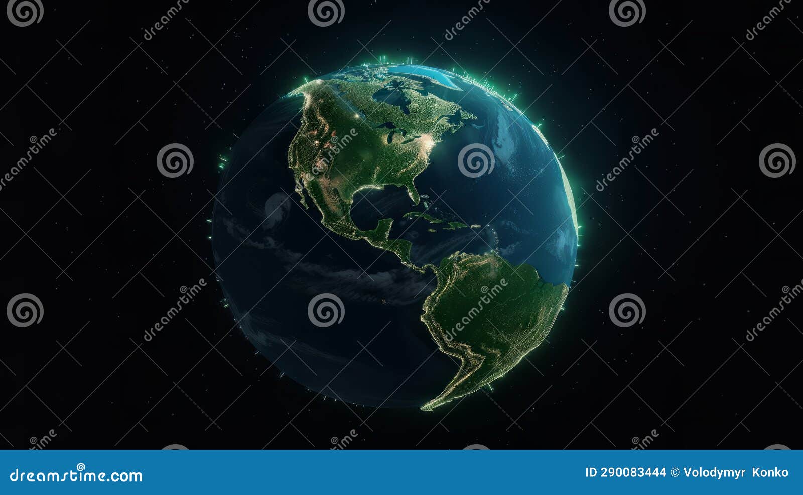 Earth Turning on Itself with Earth Image Courtesy of Nasa. Generative ...