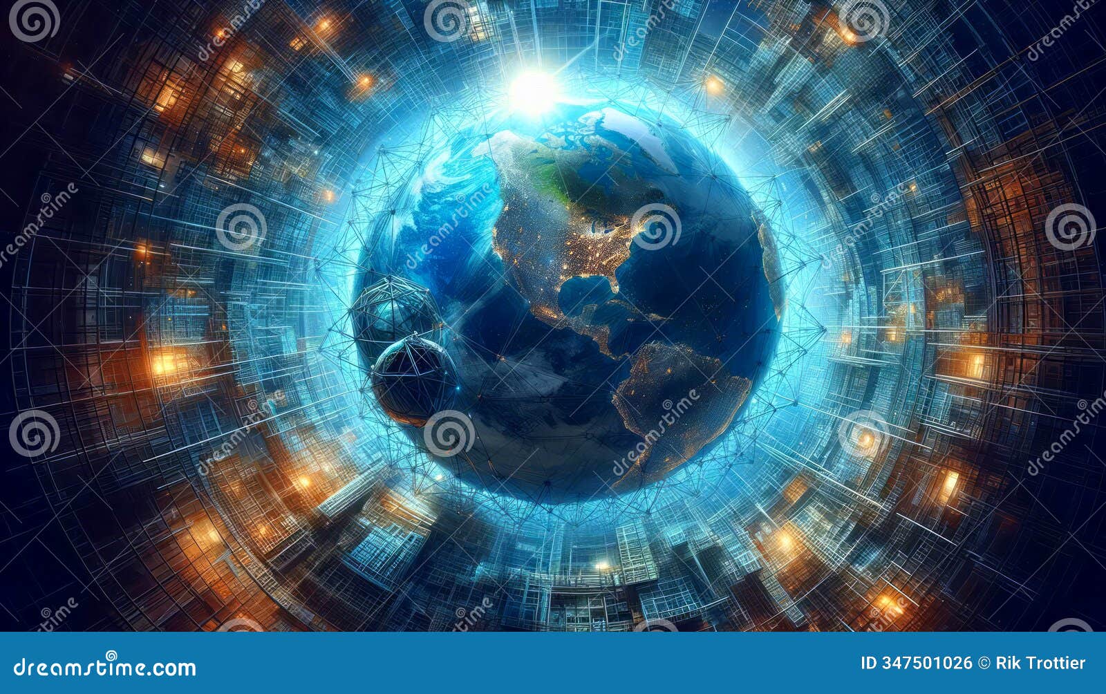 Repairing the earth stock illustration. Illustration of striped - 347501026