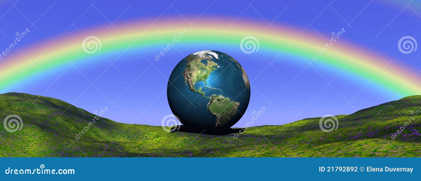 Earth Under Rainbow Stock Illustrations – 46 Earth Under Rainbow Stock ...