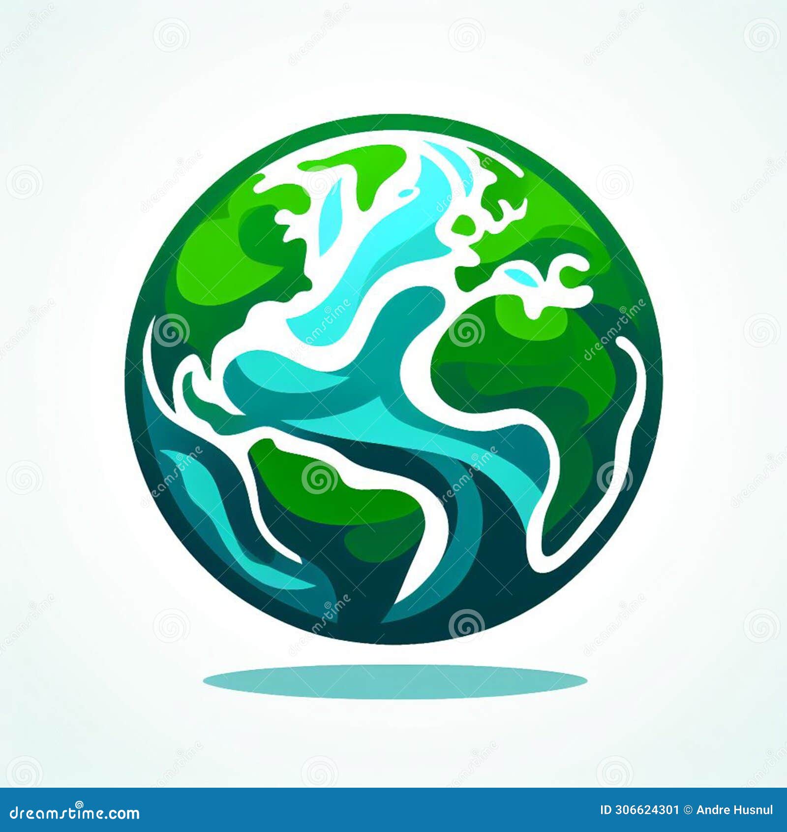 Earth Vector Logo Illustration Stock Illustration - Illustration of ...