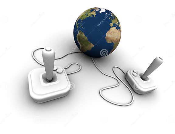 Earth, the Video Game! stock illustration. Illustration of nature ...