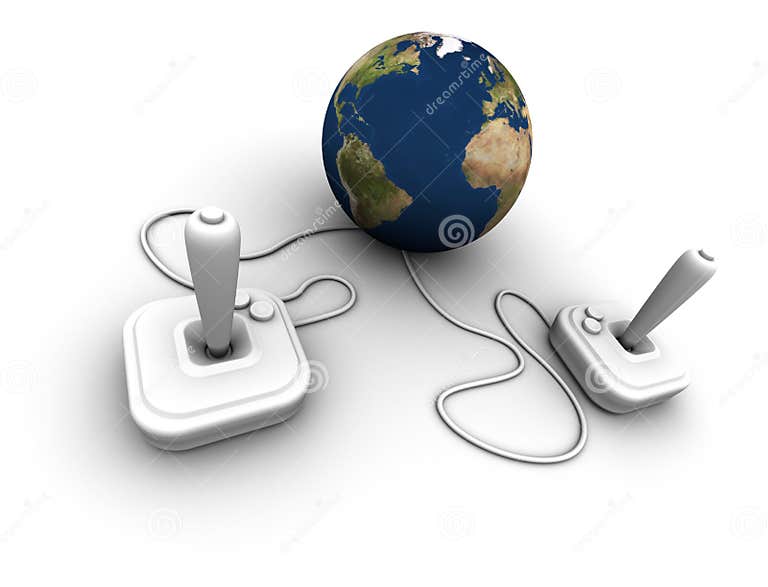 Earth, the Video Game! stock illustration. Illustration of nature ...