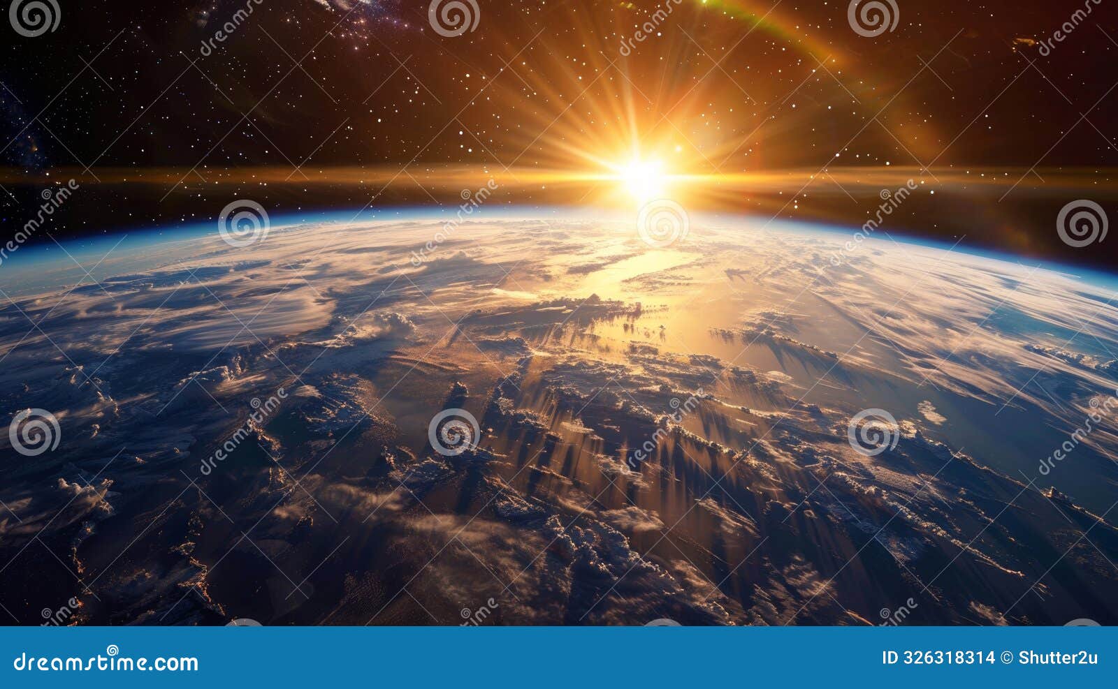 Earth View from the International Space Station Highlighting Continents ...