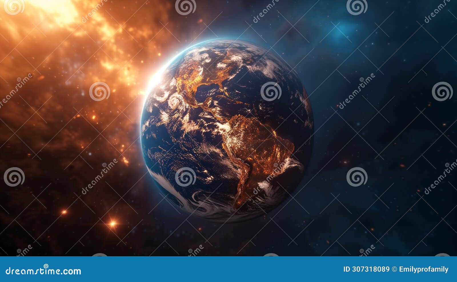 A Cosmic Perspective That Highlights The Earth& X27;s Luminous Urban ...