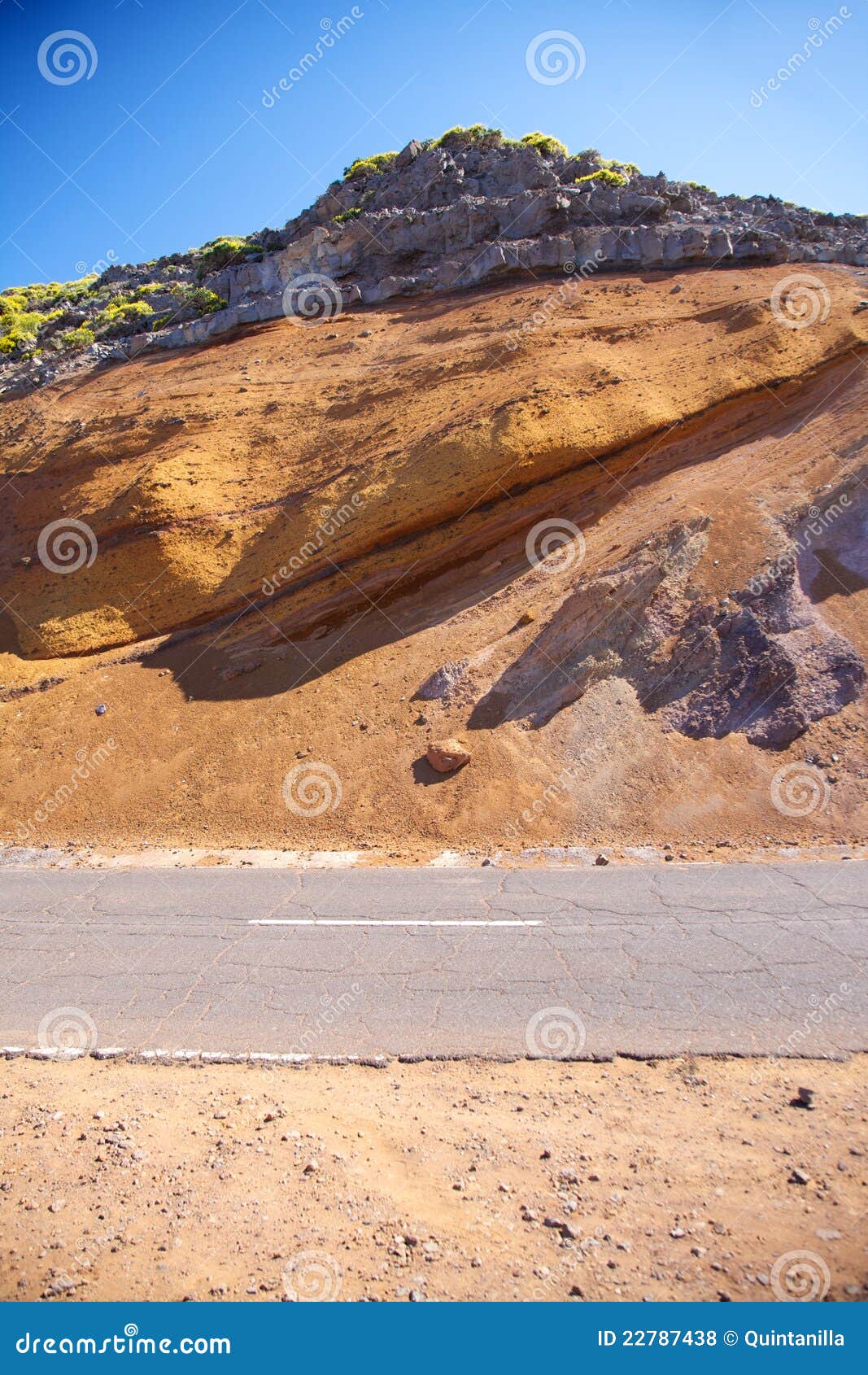 Earth wall and road stock photo. Image of traffic, asphalt - 22787438
